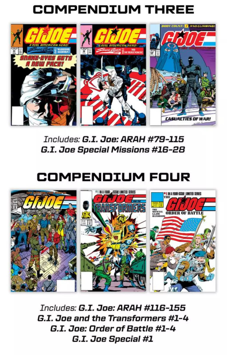 GI JOE COBRA COMPENDIUM KICKSTARTER VOL 1-4 – Cosmic Comics Canada